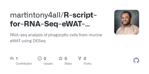 GitHub Martintony All R Script For RNA Seq EWAT Analysis RNA Seq Analysis Of Phagocytic Cells