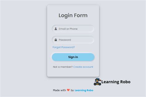 Neumorphism Login Form Using Html And Css