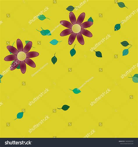 seamless flowers vector pattern background texture stock vector