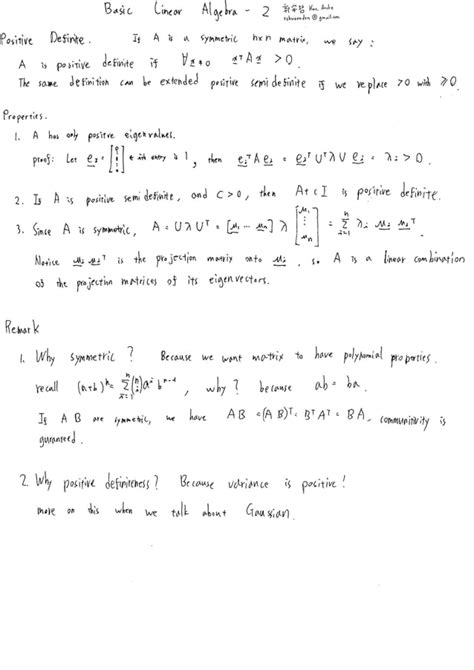 basic linear algebra pdf