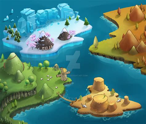 Game Map Design By Tiencan On Deviantart