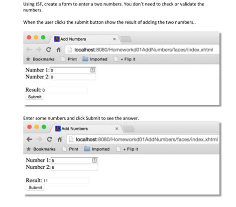 Solved Java Ee With Netbeans Add Two Numbers And Print