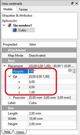 Rotation Of Parts FreeCAD Picuino