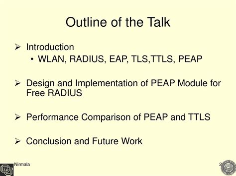 Ppt Wireless Security Research With Focus On Peap Ttls Design And Implementation Powerpoint