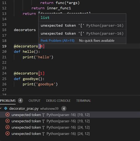 The Message Unexpected Token Appears In Decorator · Issue 2138