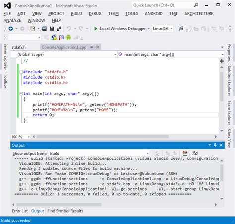 Porting A Windows App To Linux With Visual Studio VisualGDB Tutorials