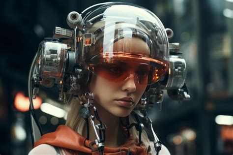 Premium Photo Cybernetic Augmented Human Generative Ai