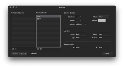 Guides Manager Expected Ui Behavior 184651 Feedback For Affinity Publisher V1 On Desktop
