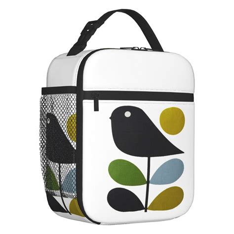 Custom Orla Kiely Mid Century Modern Lunch Bag Men Women Thermal Cooler
