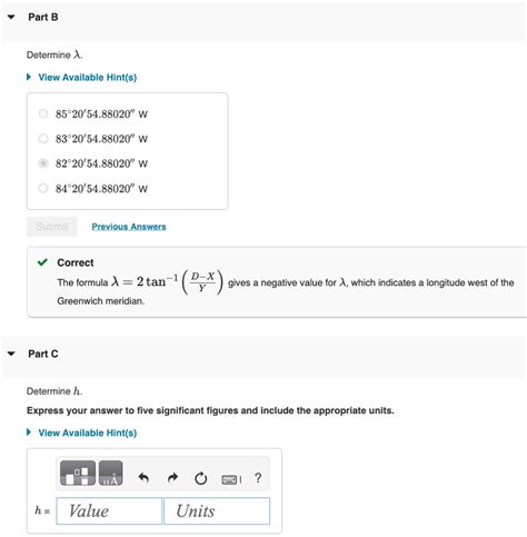 Solved What Are The Geodetic Coordinates In Meters Of A