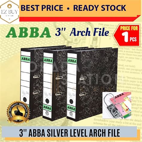 Abba Lever Arch File Fail Kulit Keras Fail Folder Fail Kertas 3
