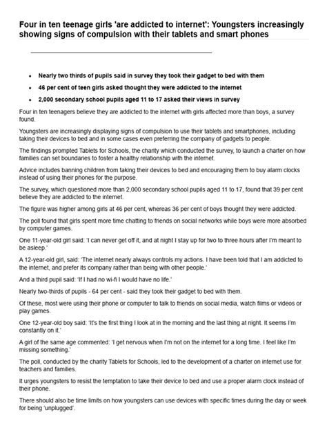 Case 2 Computer Addiction Pdf Internet