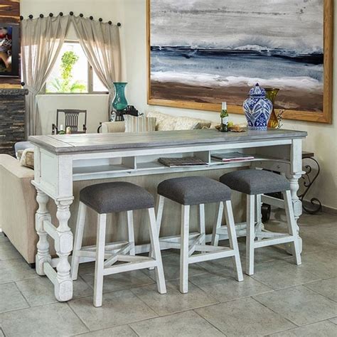 Bar Height Table Behind Sofa Baci Living Room