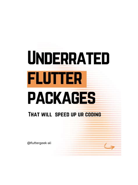 Underrated Packages In Flutter Pdf