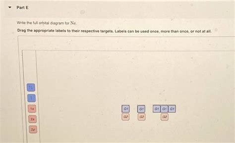 Get Answer Write The Full Orbital Diagram For F Drag The Appropriate Labels Transtutors
