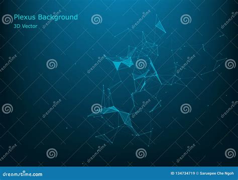 Molecular Structure Connected Lines With Dots Chemistry Medicine Science Technology