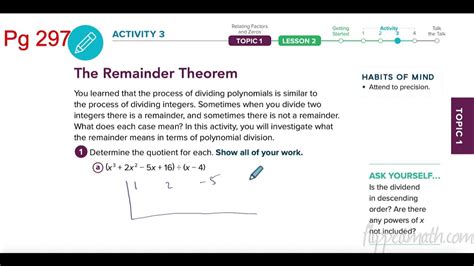 Carnegie Module 2 Topic 1 Lesson 2 Youtube
