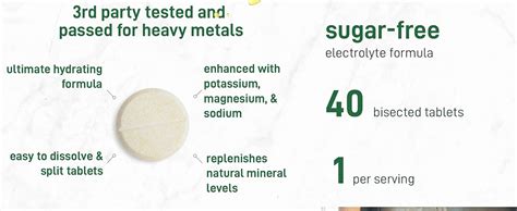 Fizzy Electrolyte Drink Tablets 4 Pack 40 Bisected Pieces 160 Servings No