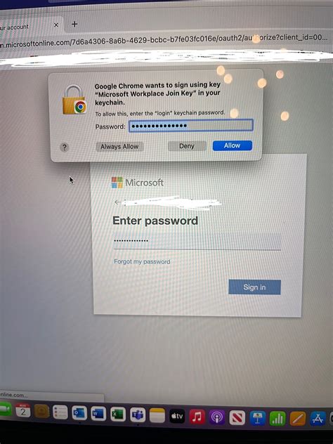 Macos Intune Enrolled Device Keychain Access To Microsoft Workplace Join Key Windows