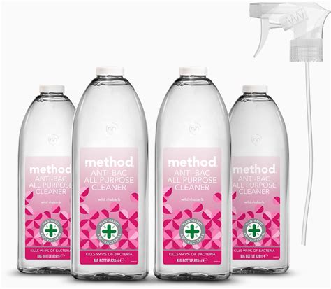Method Antibacterial All Purpose Spray Powerful Formula Kills 999 Of
