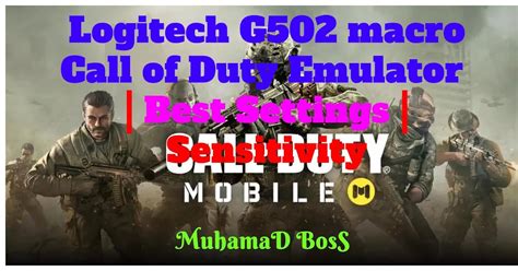 Logitech G502 Macro Call Of Duty Emulator Best Settings Sensitivity