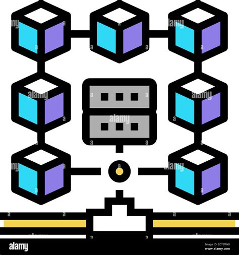 Data System Color Icon Vector Illustration Stock Vector Image And Art Alamy