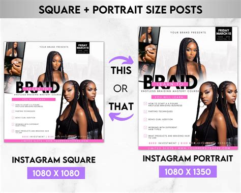 Editable Course Flyer Template Sleek And Clean Aesthetic Pink And