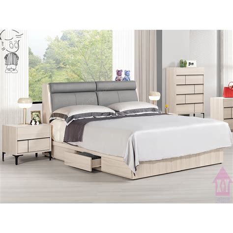 【xy時尚精品傢俱】現代雙人床組系列 里斯特 5尺雙人床組床頭床架床頭櫃可拆賣另有6尺加大台南市區免運 蝦皮購物