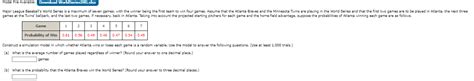 Solved Construct A Simulation Model In Which Whether Atlanta Chegg