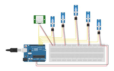 Circuit Design Octavo Ejercicio Control De Servomotores Con Sensor