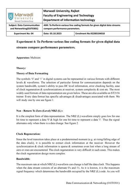 Aao Dcn 4 Data Communication And Networking Faculty Of Engineering And Technology Department