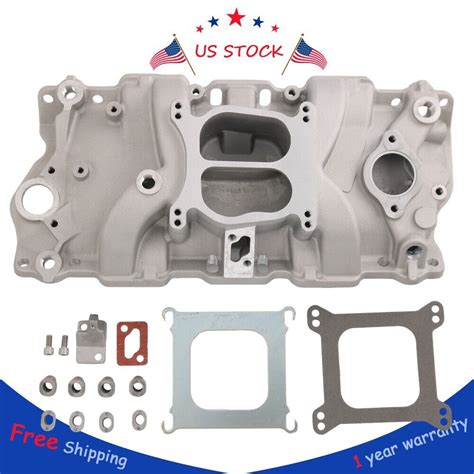 Dual Plane Front Intake Manifold For Small Block Chevy Sbc 262 400 1955