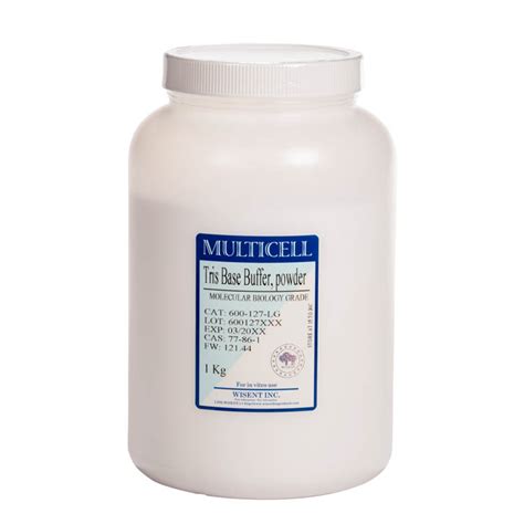 600 127 Lg Tris Base Buffer Powder Ultra Pur 1kg Wisent
