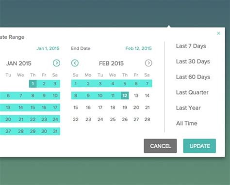 Date Range Ui Ux 214190 Date Range Picker Ui Design