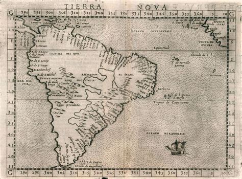 1599 Map Of South America Vintage World Maps