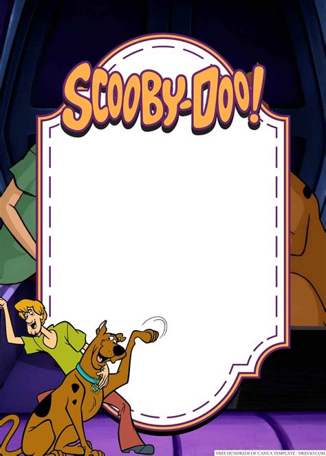 22 Scooby Doo And Shaggy Rogers Canva Birthday Invitation Templates