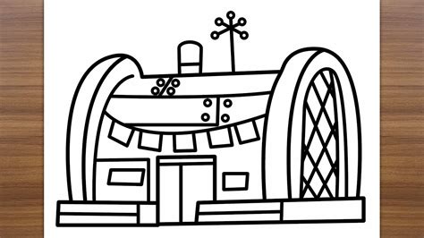 How To Draw The Krusty Krab Step By Step