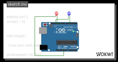 2led 3rd Simulation Wokwi Esp32 Stm32 Arduino Simulator