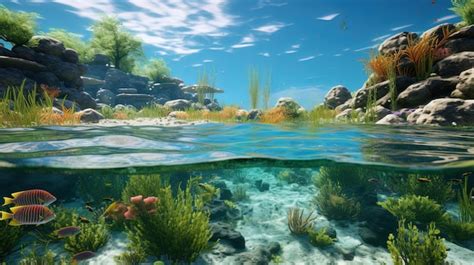 Premium Photo Water Ecosystems Analysis Of The Interaction Of Various