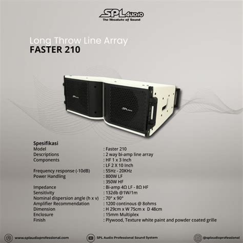 Promo Spl Audio Line Array Faster 210 Cicil 0 3x Kota Surakarta