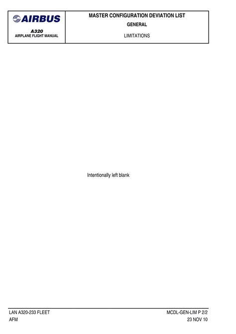 13 Master Configuration Deviation List A 320 Pdf Air Travel Travel Type