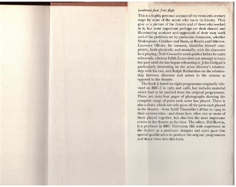 Great Acting Hal Burton