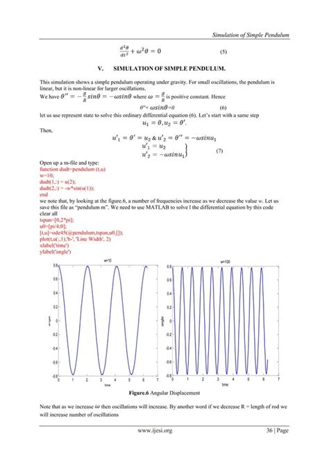 Simulation Of Simple Pendulum Pdf