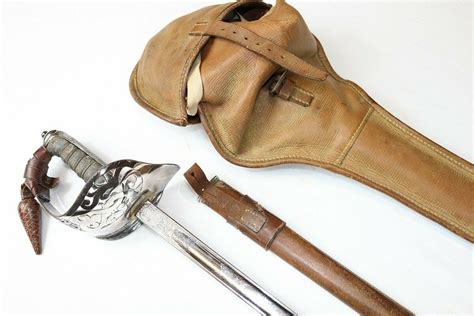 Edwardian Infantry Officers Sword Carried By Two Notable Officers Of