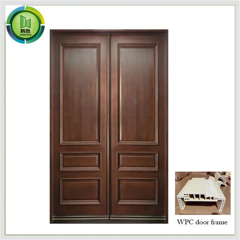 Modern Design Wood Plastic Composite Soundproof Wpc Double Door For