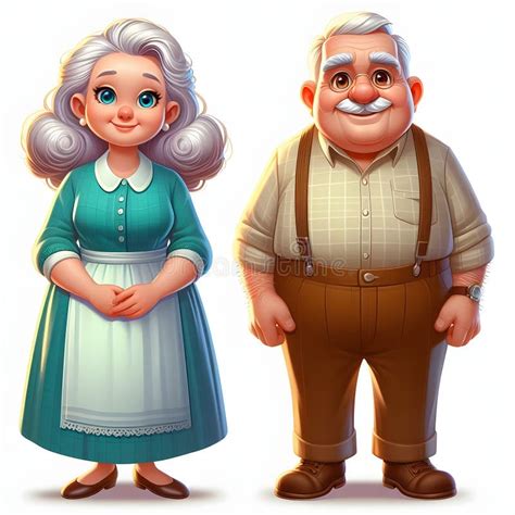 Grandma And Grandpa Cartoon