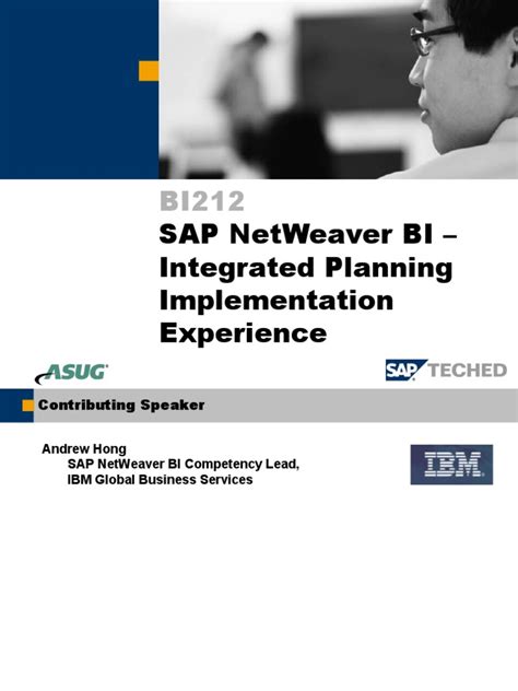 Sap Netweaver Bi Integrated Planning Implementation Experience Pdf