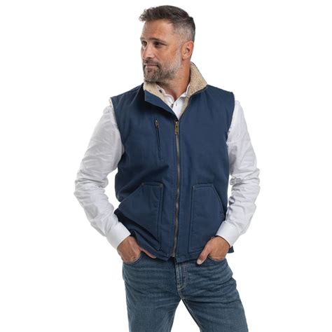 Just Country Adults Diamantina Sherpa Vest Navy Roundyard