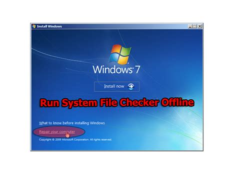 Run System File Checker Sfc Scannow Offline In Windows