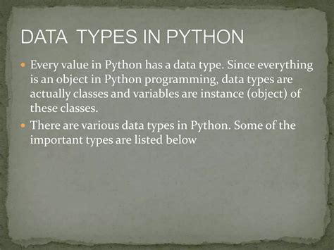 Python Data Type Ppt